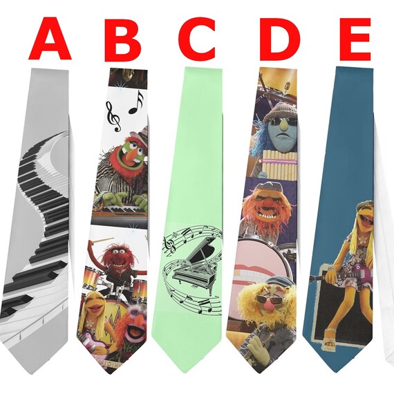 Necktie Janice Muppet Band Piano Royal Cosplay - Etsy