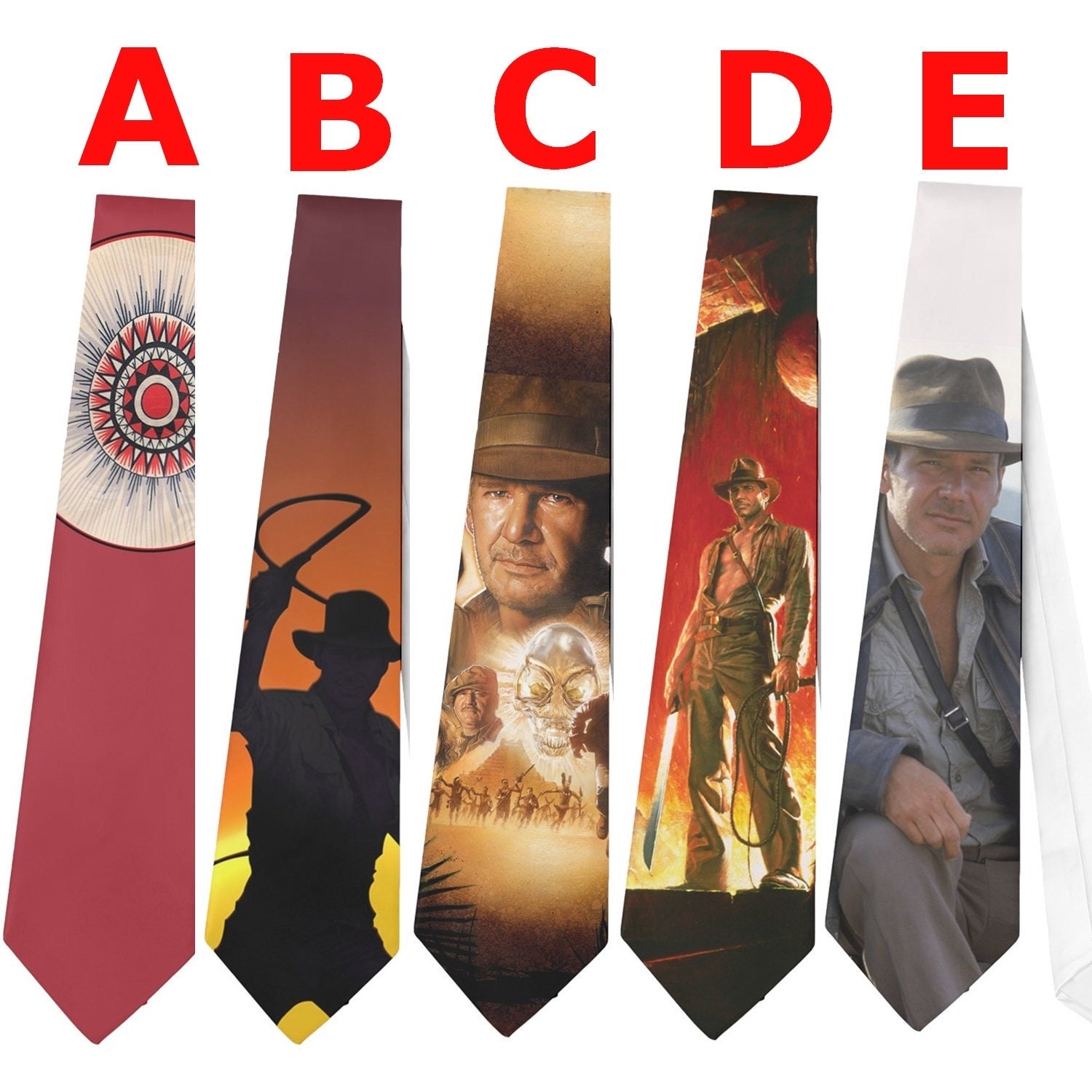 Necktie Indiana Jones Sallah Tie Halloween Cosplay - Etsy