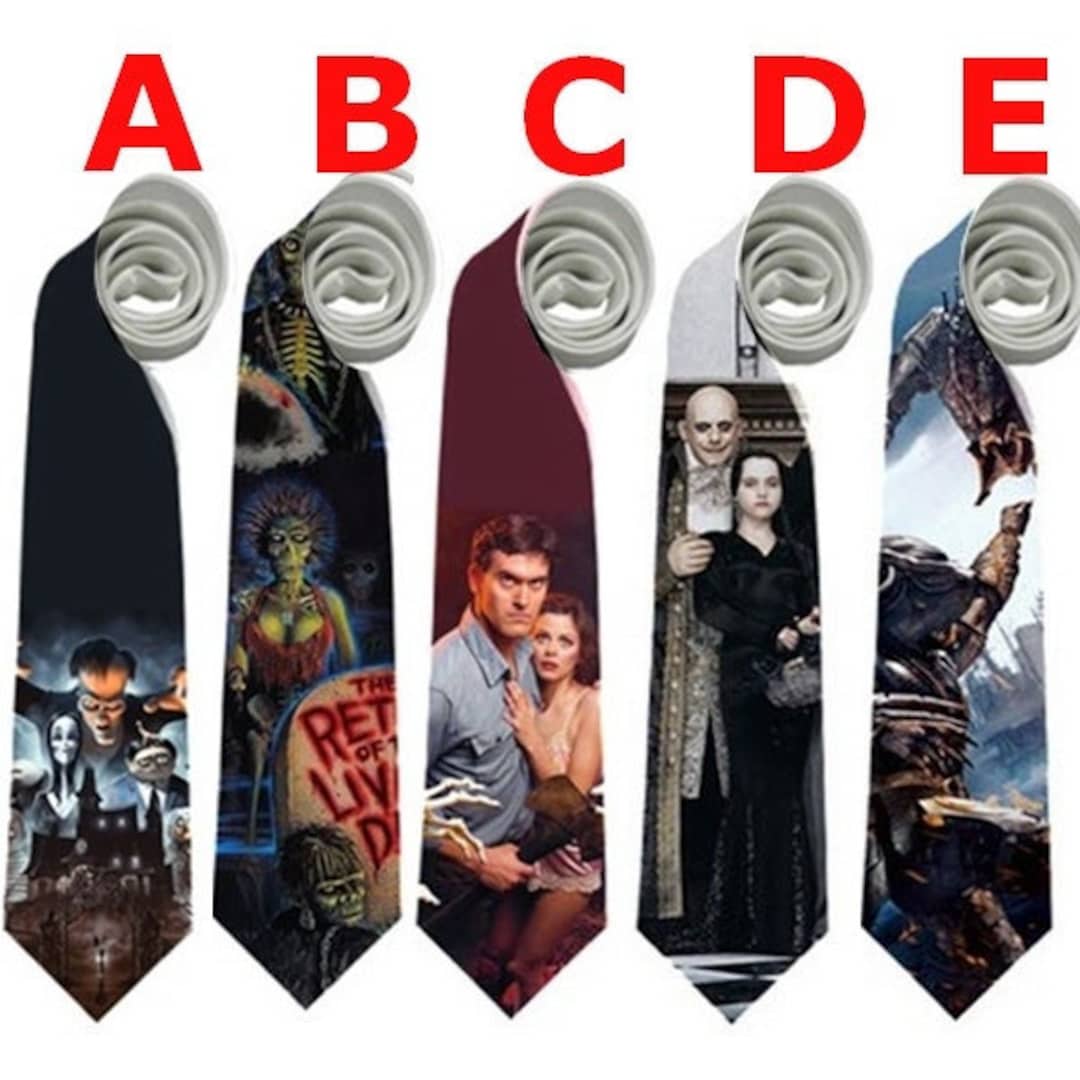 Necktie Zombies Addams Morticia Dead Predator Ash Halloween Cosplay - Etsy