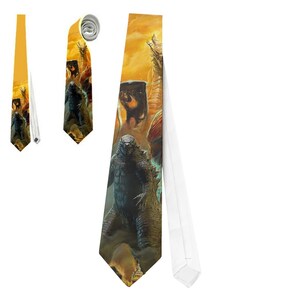 Necktie Godzilla Kaiju Ocean Monster Japanese Tie Cosplay Tokusatsu - Etsy