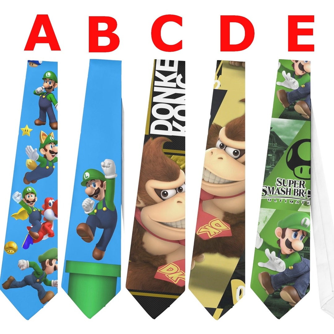 Necktie Mario Yoshi Luigi Boo Donkey Kong DK Smash Dr Christmas ...
