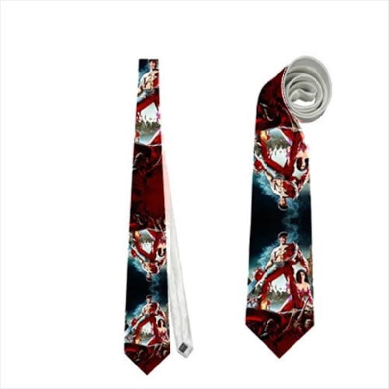 Necktie Ash Chainsaw Zombies Cemetery Addams Morticia Dead Predator ...