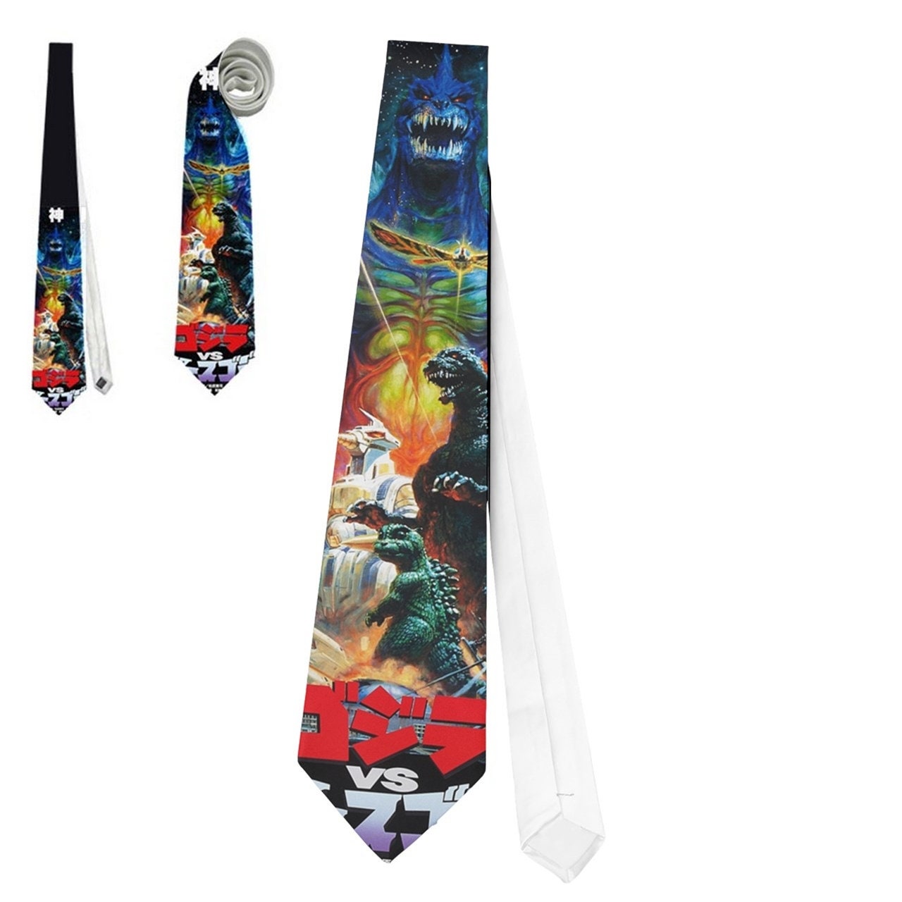 Necktie Godzilla Kaiju Ocean Monster Japanese Tie Cosplay - Etsy