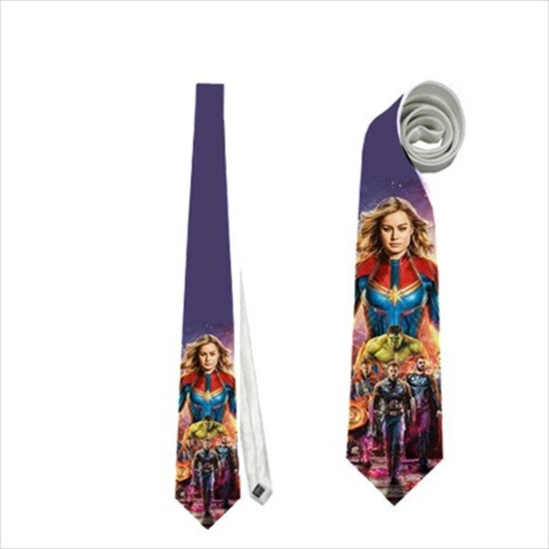 Necktie Hulk Thor Tony Stark Ironman Black Widow Captain - Etsy