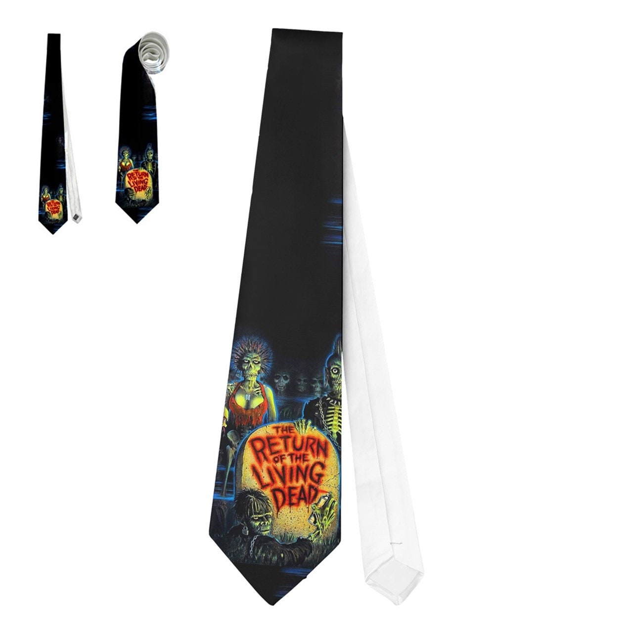 Necktie Ash Chainsaw Zombies Cemetery Addams Morticia Dead Predator ...