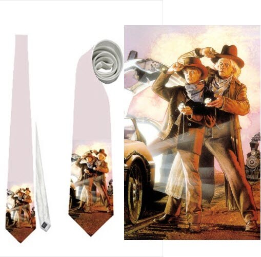 Necktie Back to the Future Time Travel Wild West Cosplay - Etsy