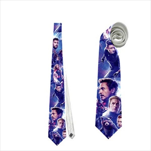 Necktie Hulk Thor Tony Stark Ironman Black Widow Captain America ...