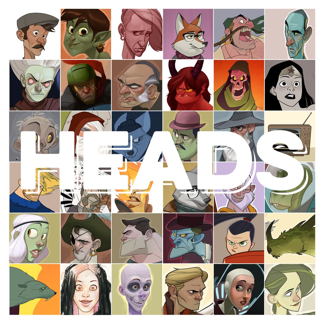 HEADS, an Art Book Featuring the Face - Etsy