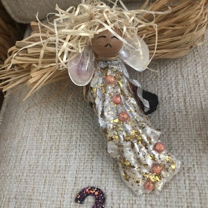 Large Oyster Shell Angels 5"-6" Beautifully Hand Designed for You ...
