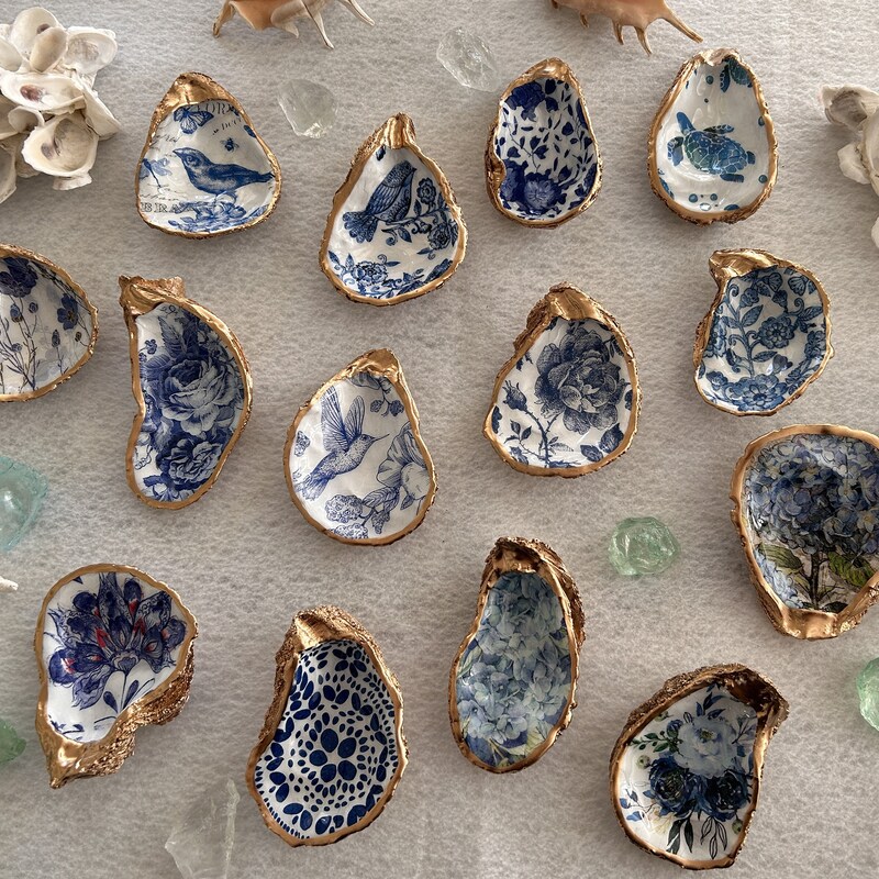 Oyster Shell Trinket Dish - Etsy