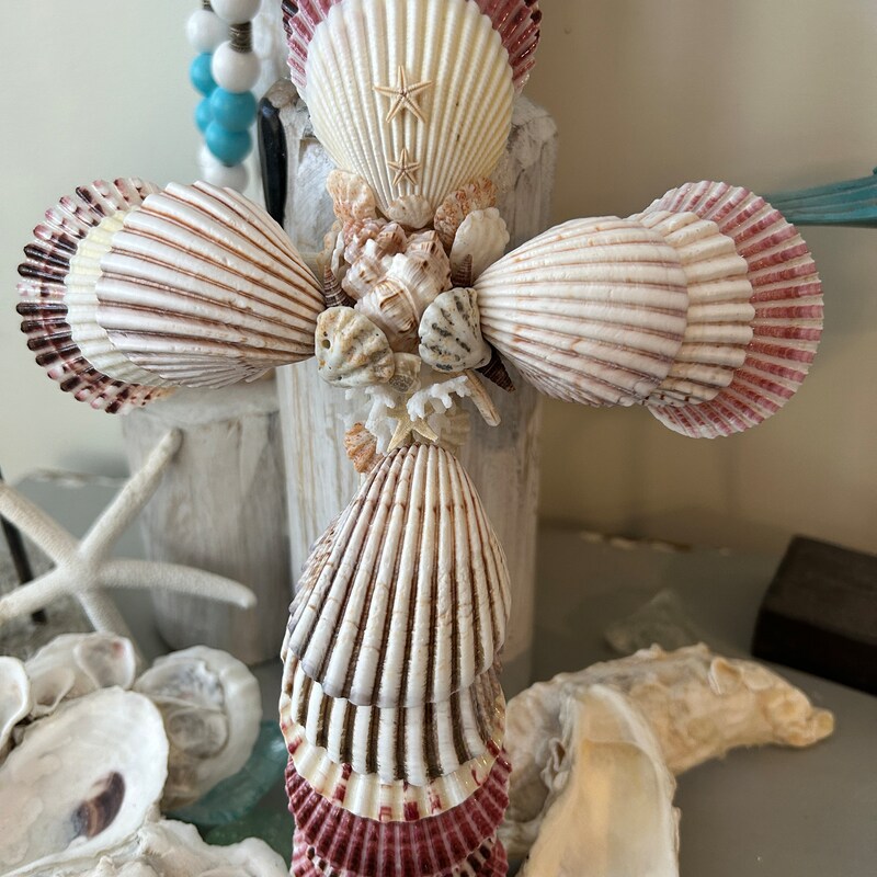 Seashell Cross - Etsy