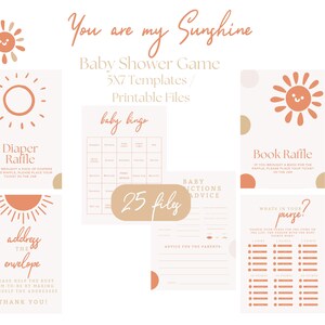 Baby Shower Game Digital Download Canva Templates You Are My - Etsy