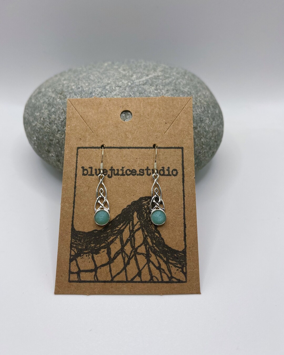 Blueprint Sterling Silver Celtic Knot Earrings With 100% Recycled Gill ...