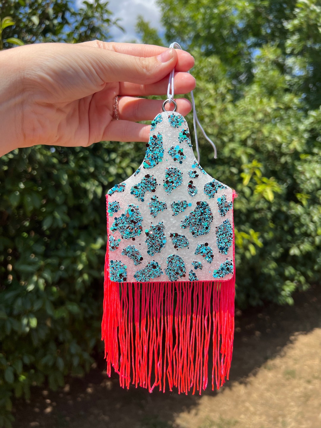 Cow Print Cow Tag Freshie - Etsy