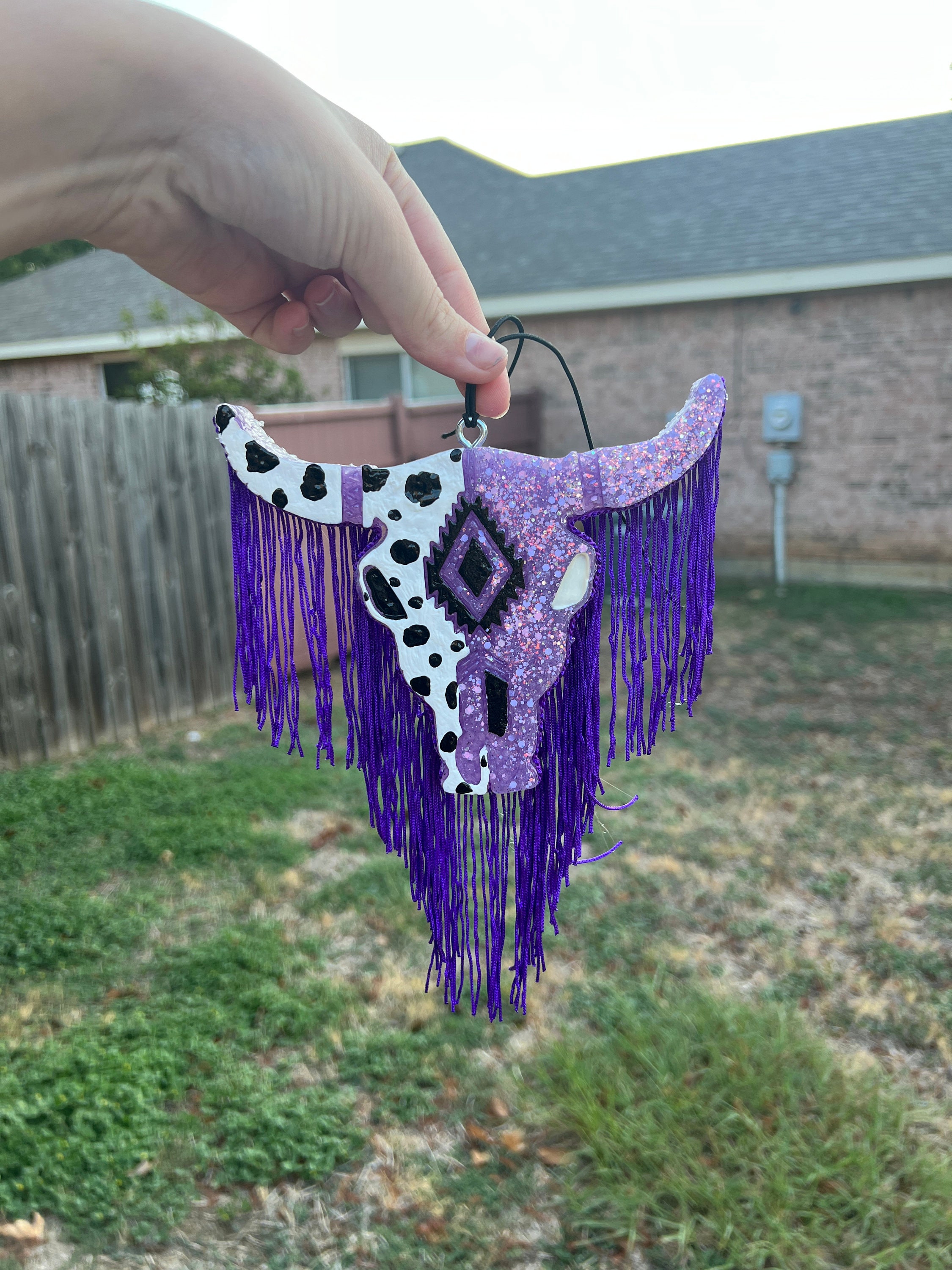 Purple Bull Skull Freshie - Etsy