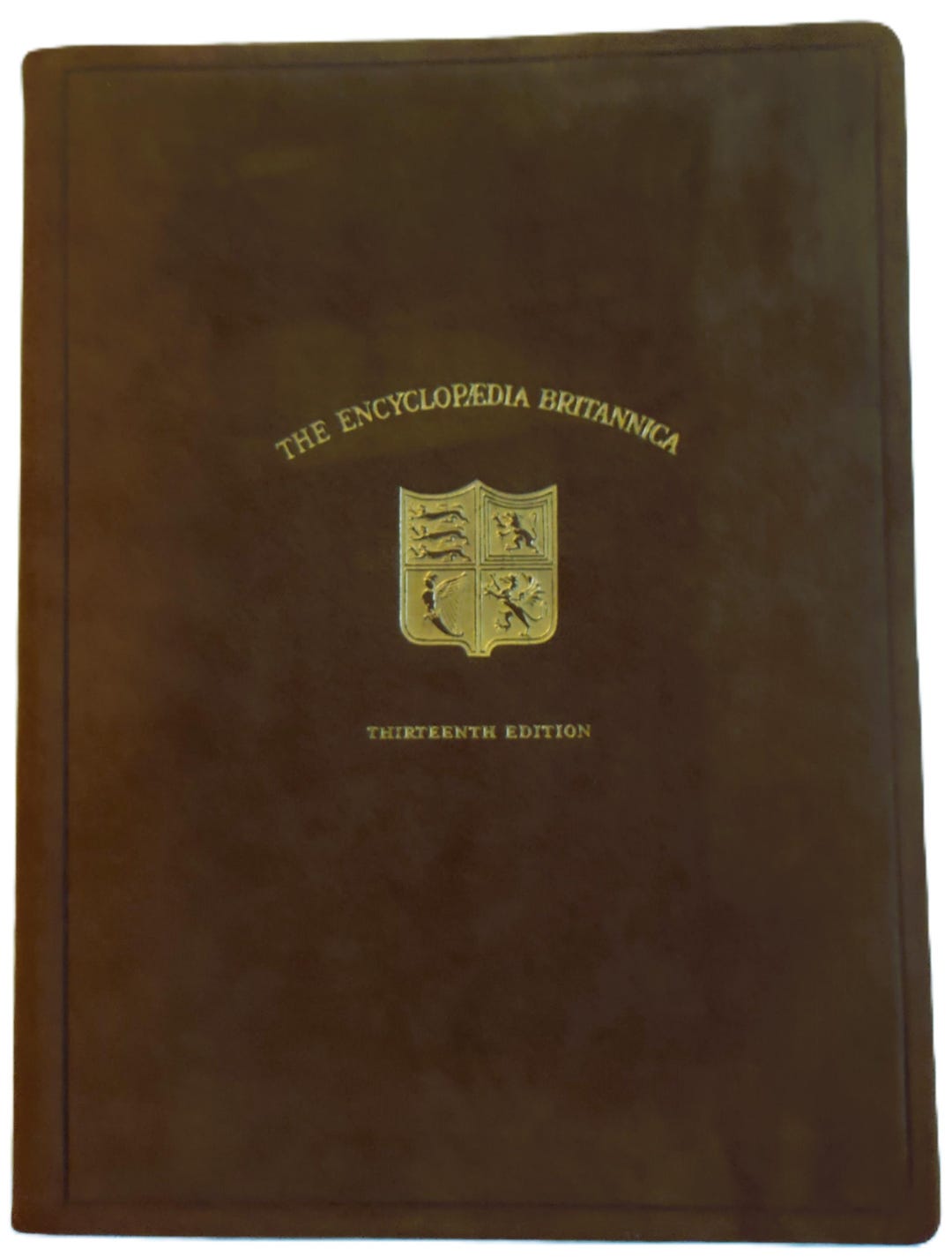 The Encyclopedia Britannica Thirteenth Edition 1926 Leather / Gold ...