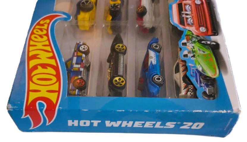 Used Hot Wheels 20 Pack Die Cast Cars Set Multiple 1:64 Scale distress ...