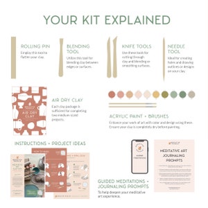 Meditative Art Clay Kit, Guided Meditations, Journaling Prompts - Etsy