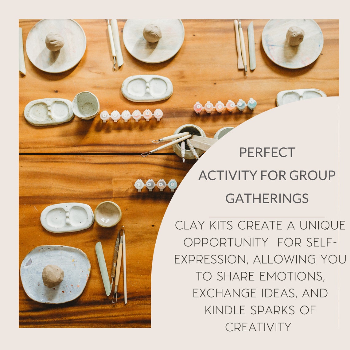 Deluxe Meditative Art Air Dry Clay Kit + Meditations and Journaling ...