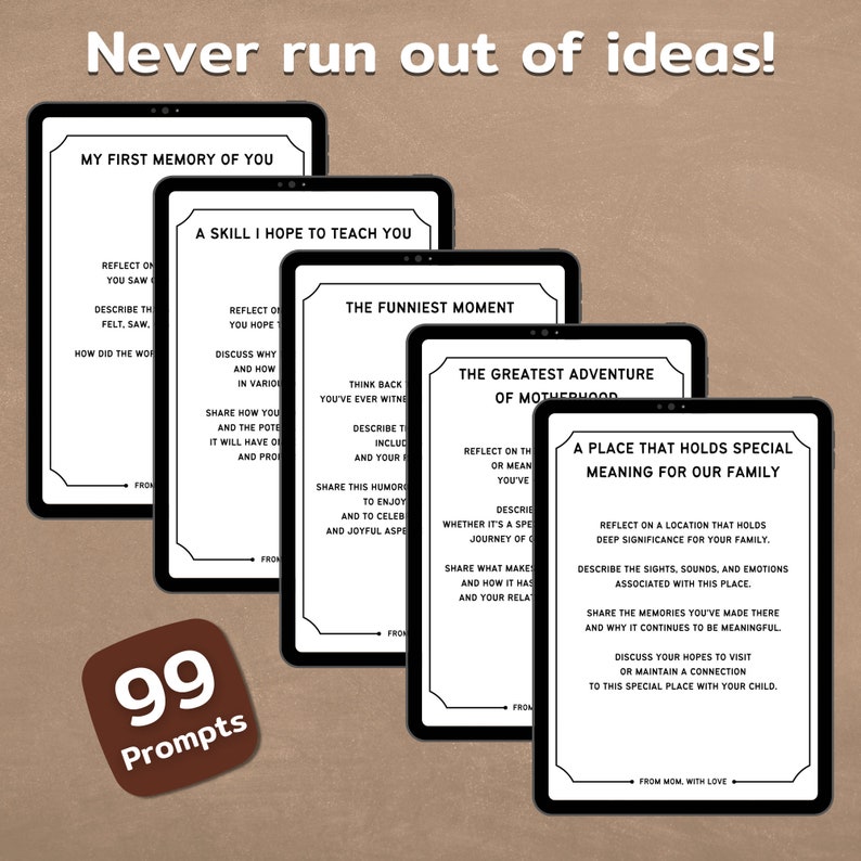 From Mom, With Love: A Printable Keepsake Journal of Life's Teachings ...