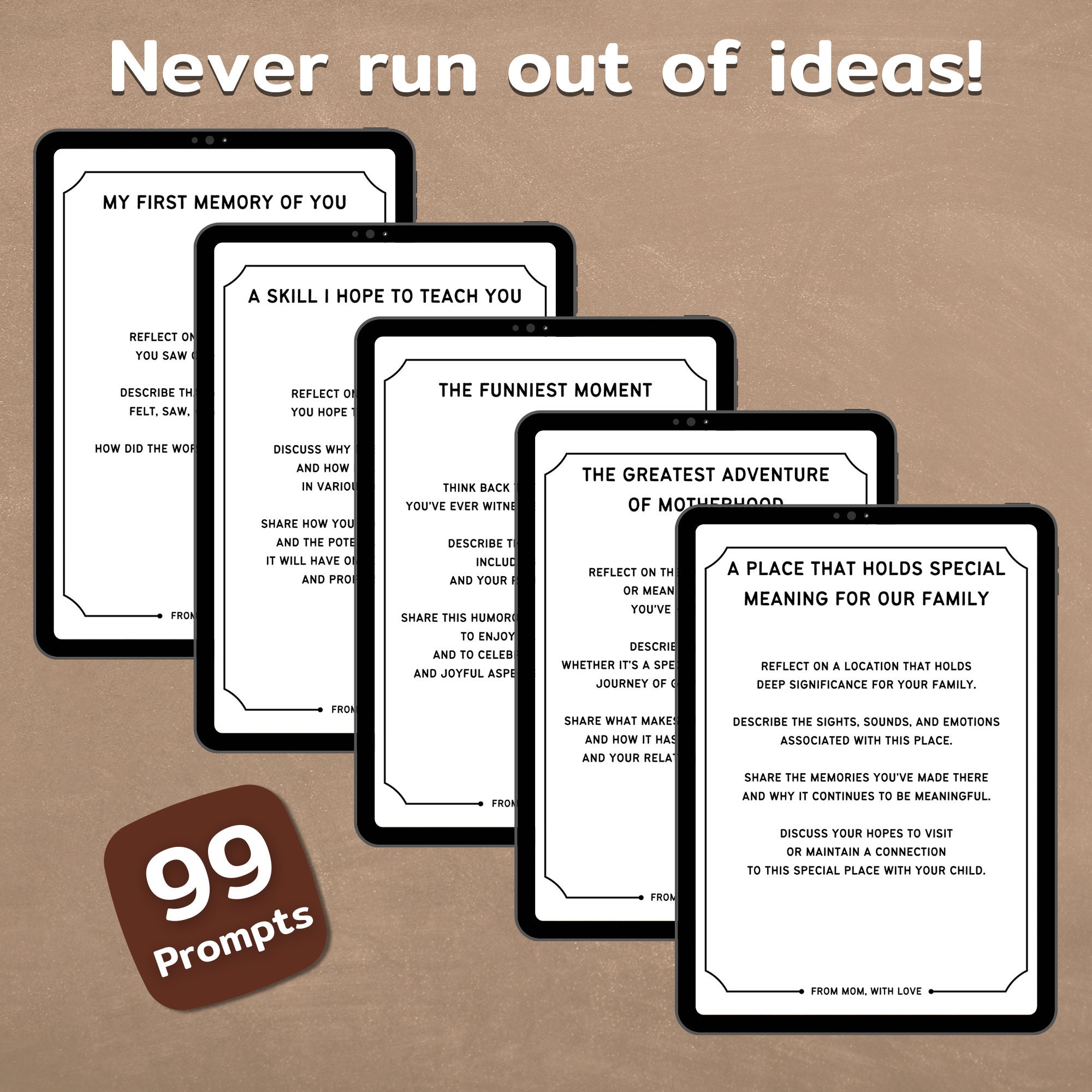 From Mom, With Love: A Printable Keepsake Journal of Life's Teachings ...