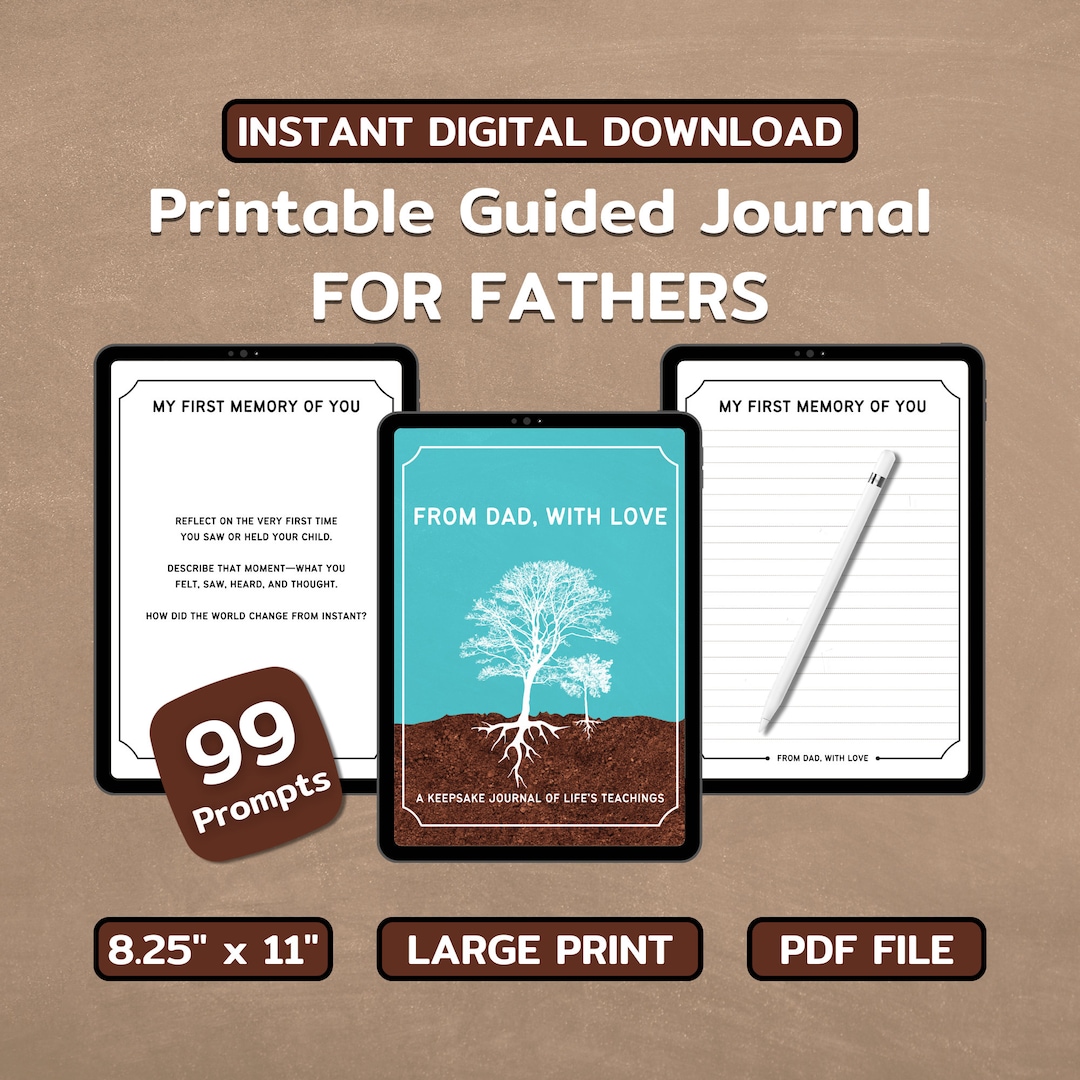 Printable Father's Legacy Journal | Thoughtful Father's Day Gift Idea ...