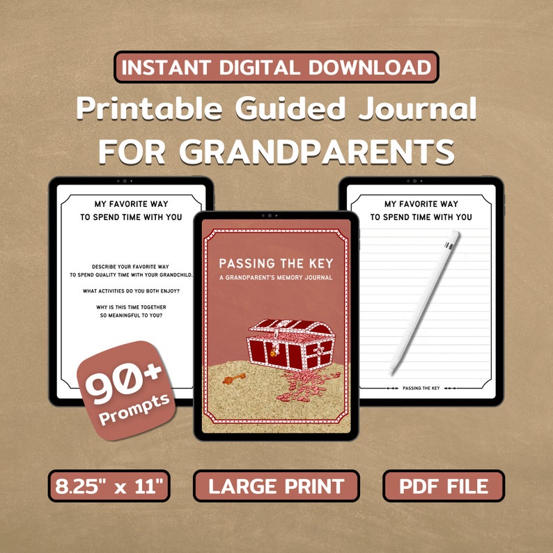 Passing the Key: A Grandparent's Memory Journal - Keepsake Book for ...