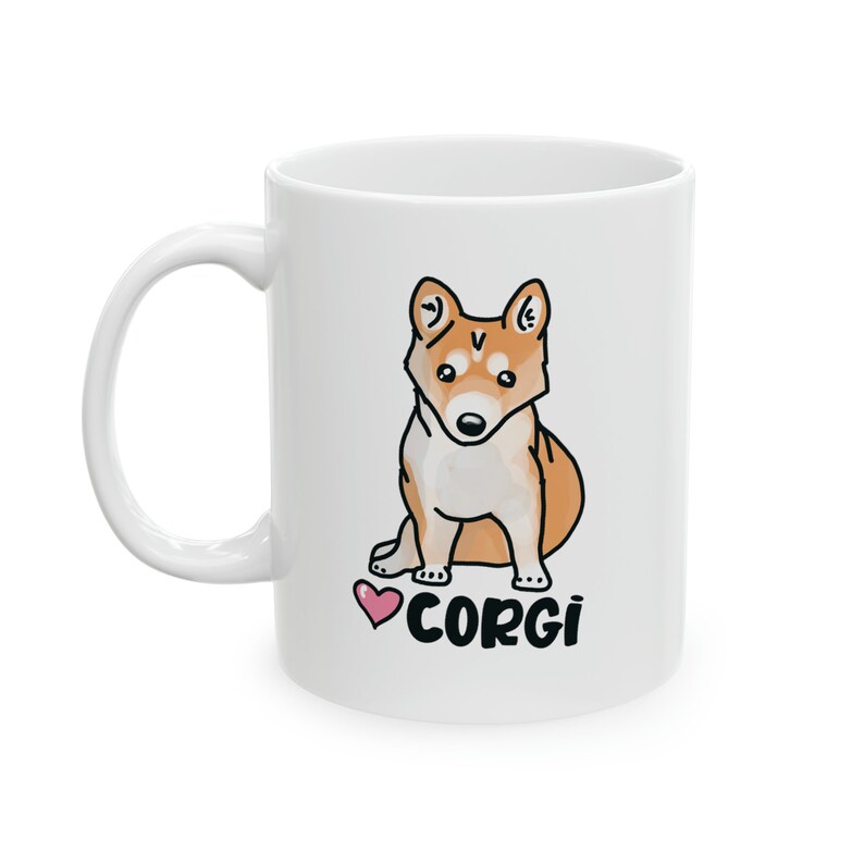 Corgi Mug, Ceramic Mug, 11oz, Dog Mug - Etsy