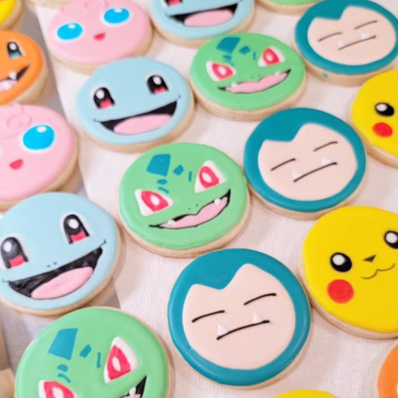 Pokeball Cookies - Etsy