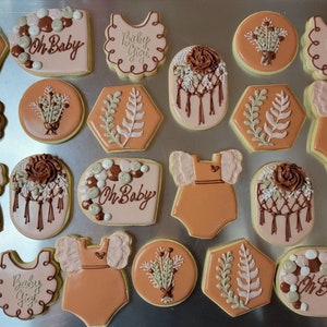 Boho Style Baby Shower Cookies - Etsy