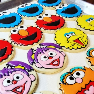1 Dozen Sesame Street Sugar Cookies - Etsy
