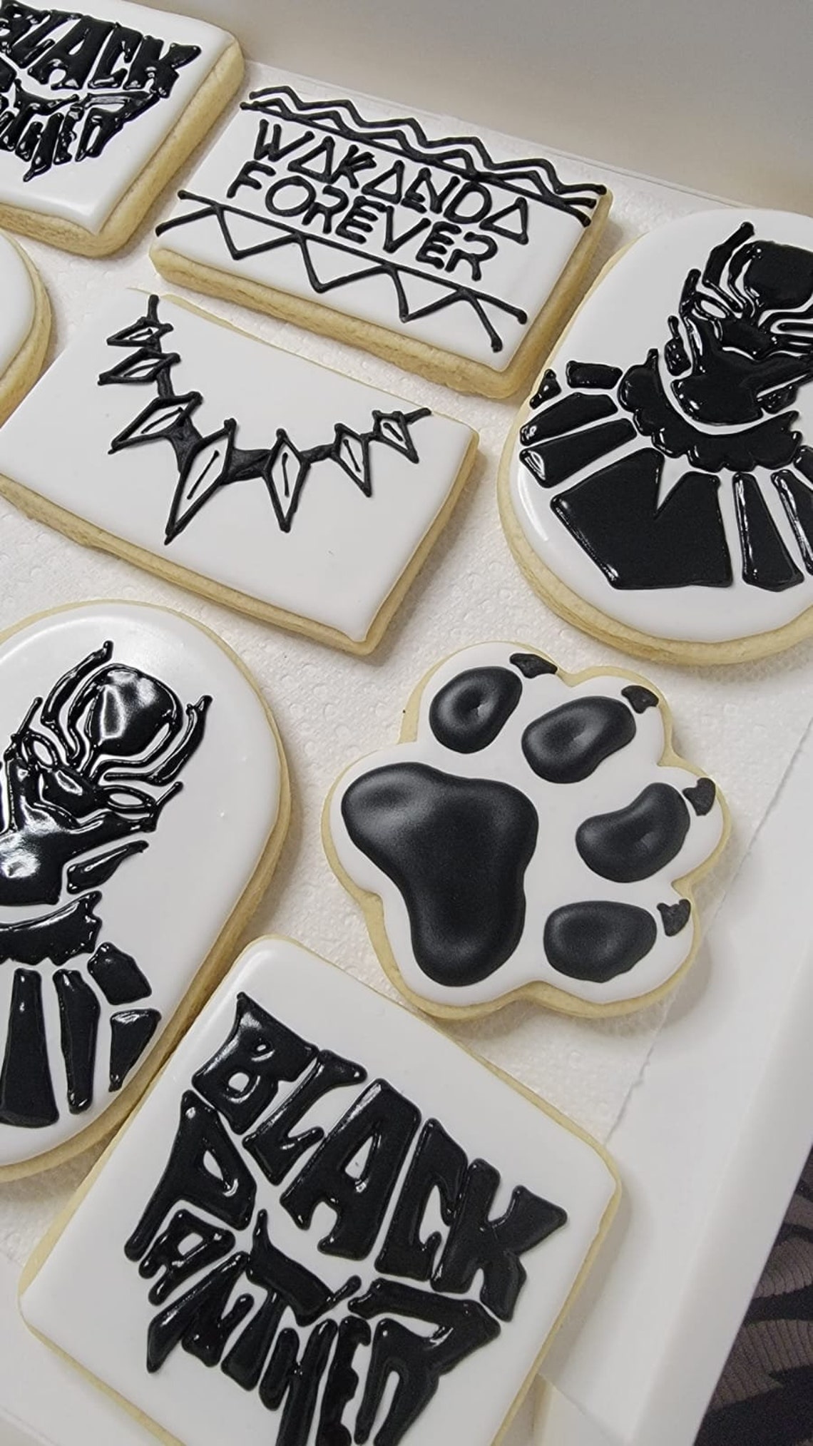 1 Dozen Assorted Black Panther Theme Cookies - Etsy