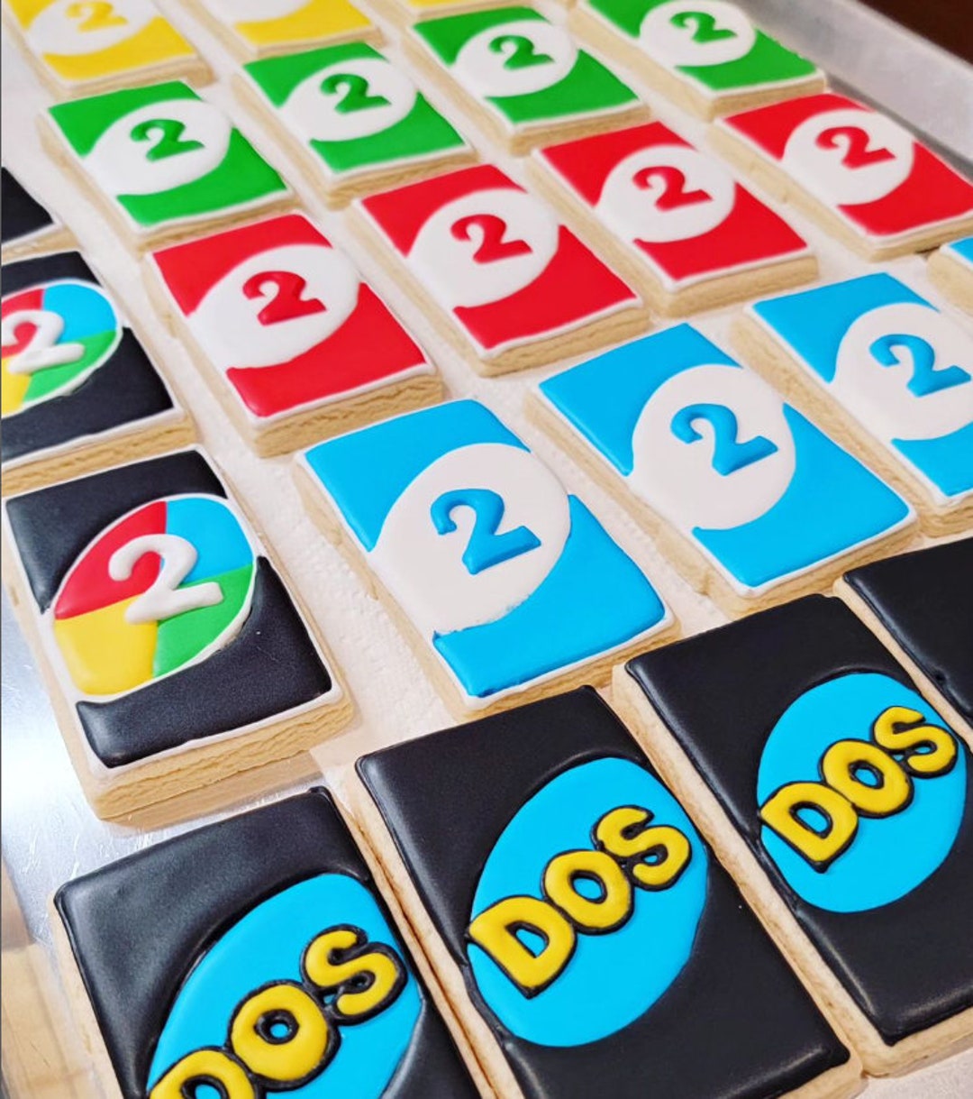 UNO Themed Cookies - Etsy