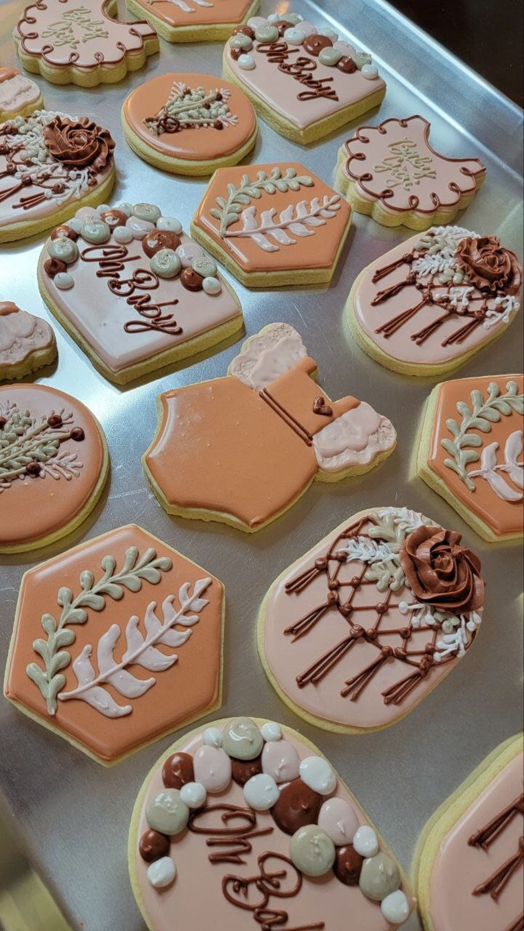 Boho Style Baby Shower Cookies - Etsy