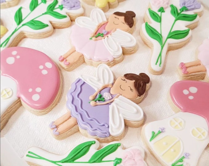 Fairy Themed Birthday Cookies Dozen Large - Etsy