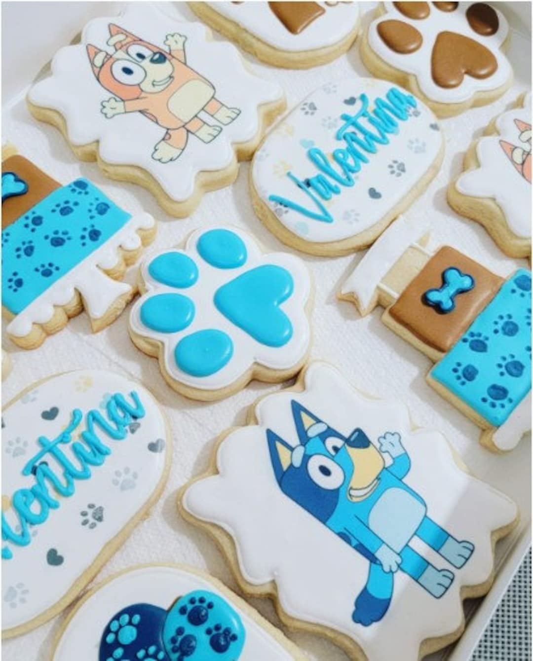 Buy Personalised Bluey Biscuits Bluey Birthday Biscuits Bluey Cookies ...