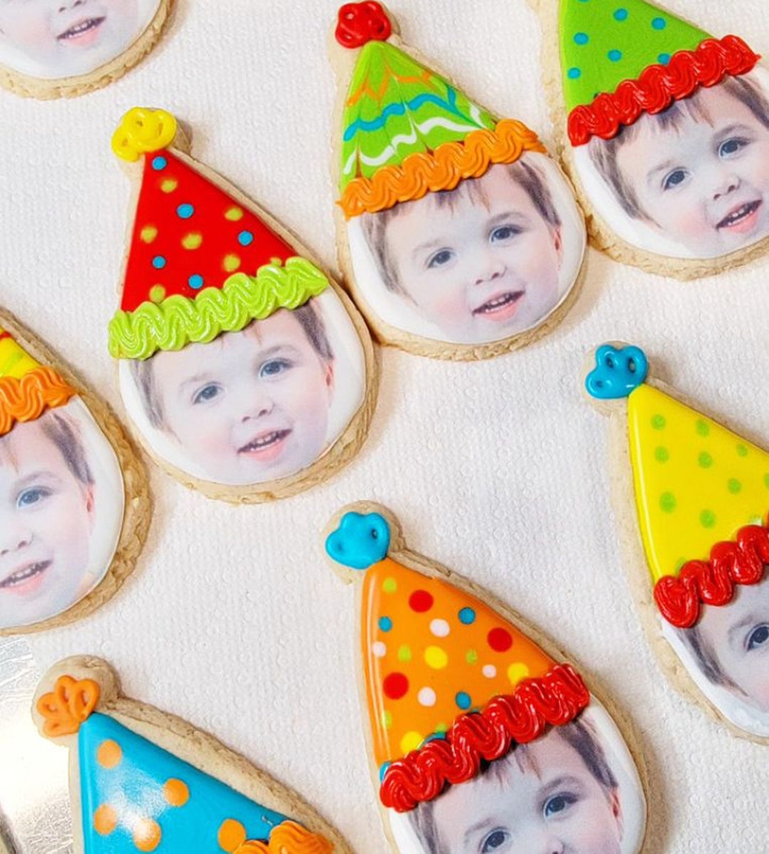 Personalized Photo Birthday Cookies - Etsy