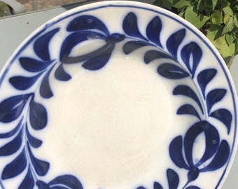 Ridgway England Edgewater Flo Blue Plate and Bowl - Etsy