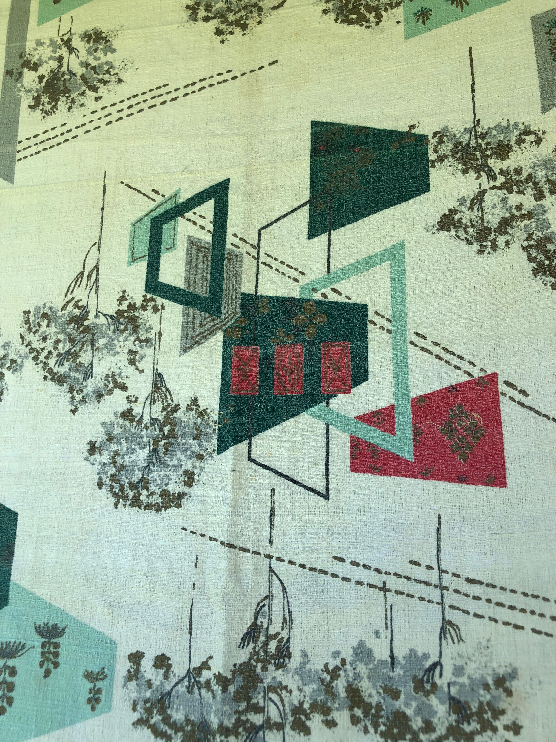 Mid Century Atomic 50s Material - Etsy