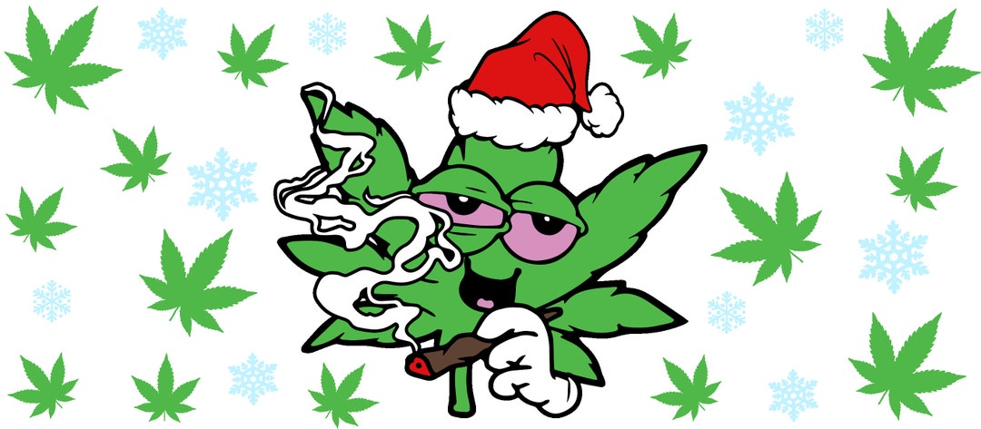 Glass, Can Christmas Weed Wrap - Etsy