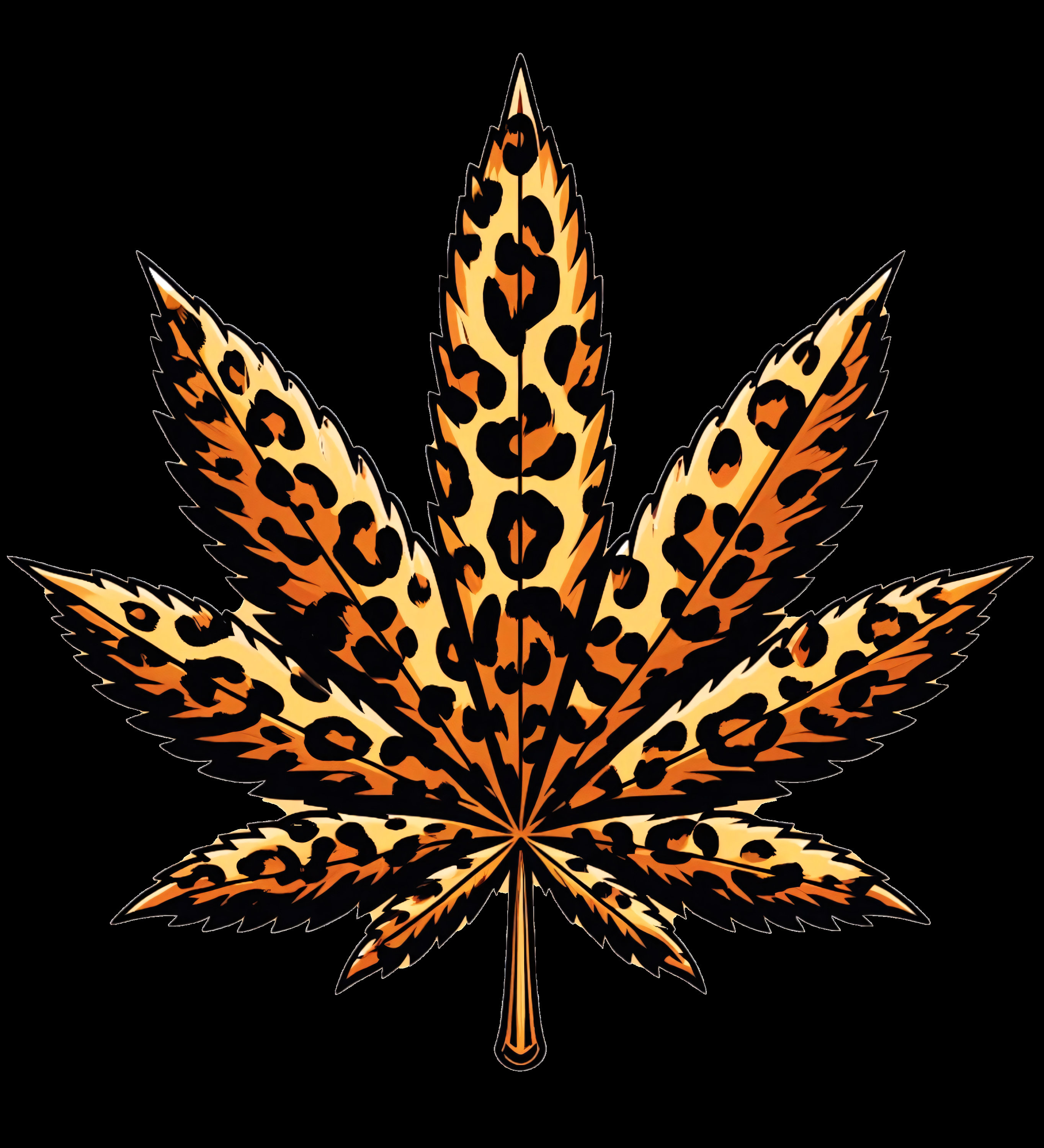 Leopard Leaf - Etsy