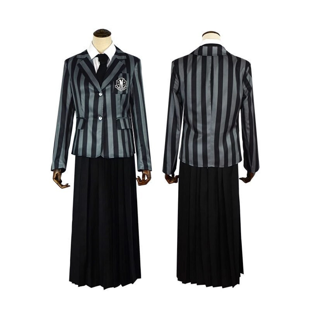 Nevermore Academy Stripe School Uniform Suit for Women - Etsy
