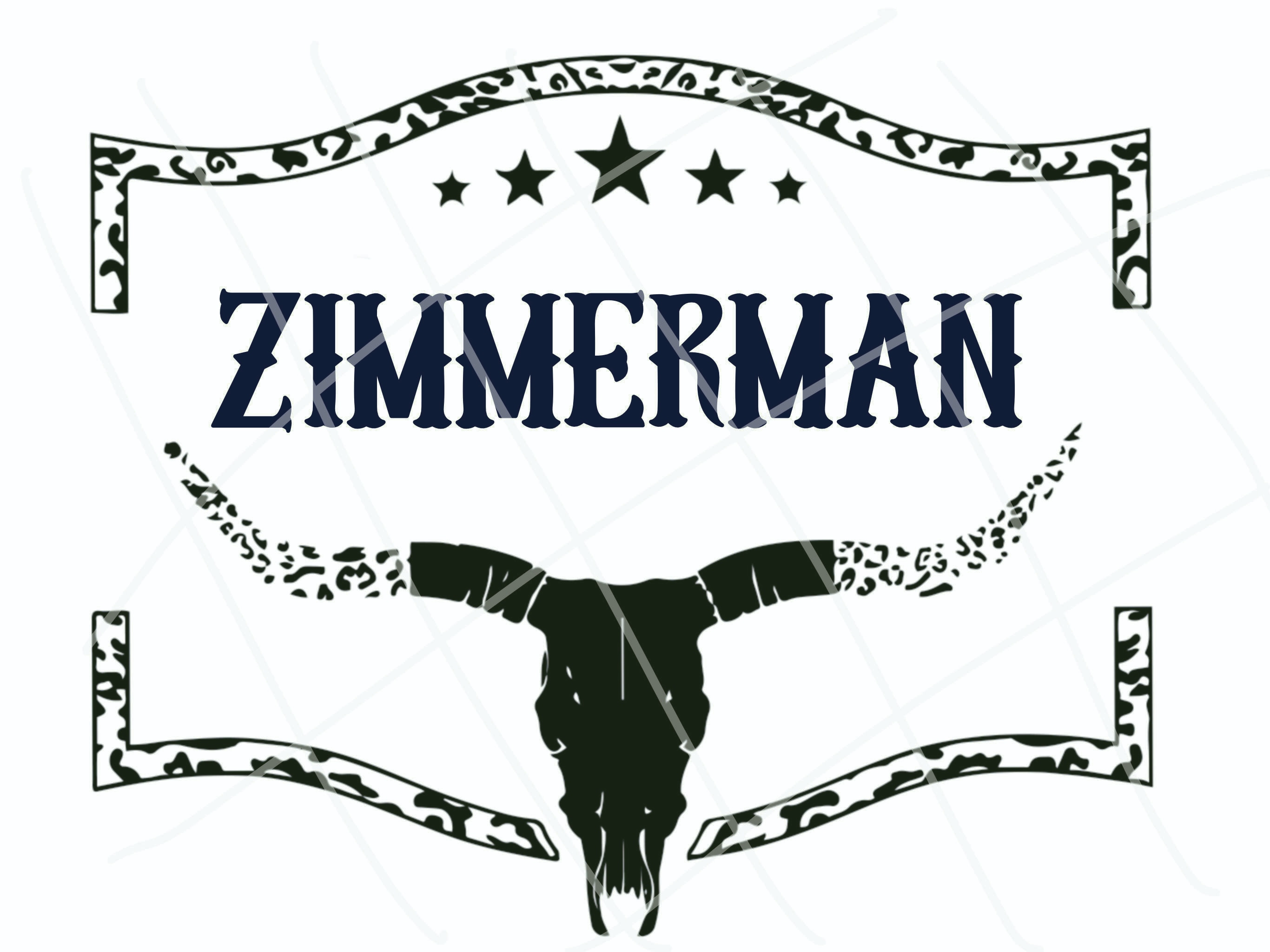 Bailey Zimmerman File Png Country WALLEN Bull Skull Cow - Etsy