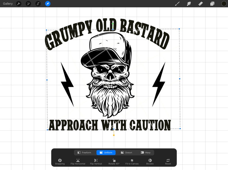 Grumpy Old Bastard Approach With Caution File Png Trendy - Etsy