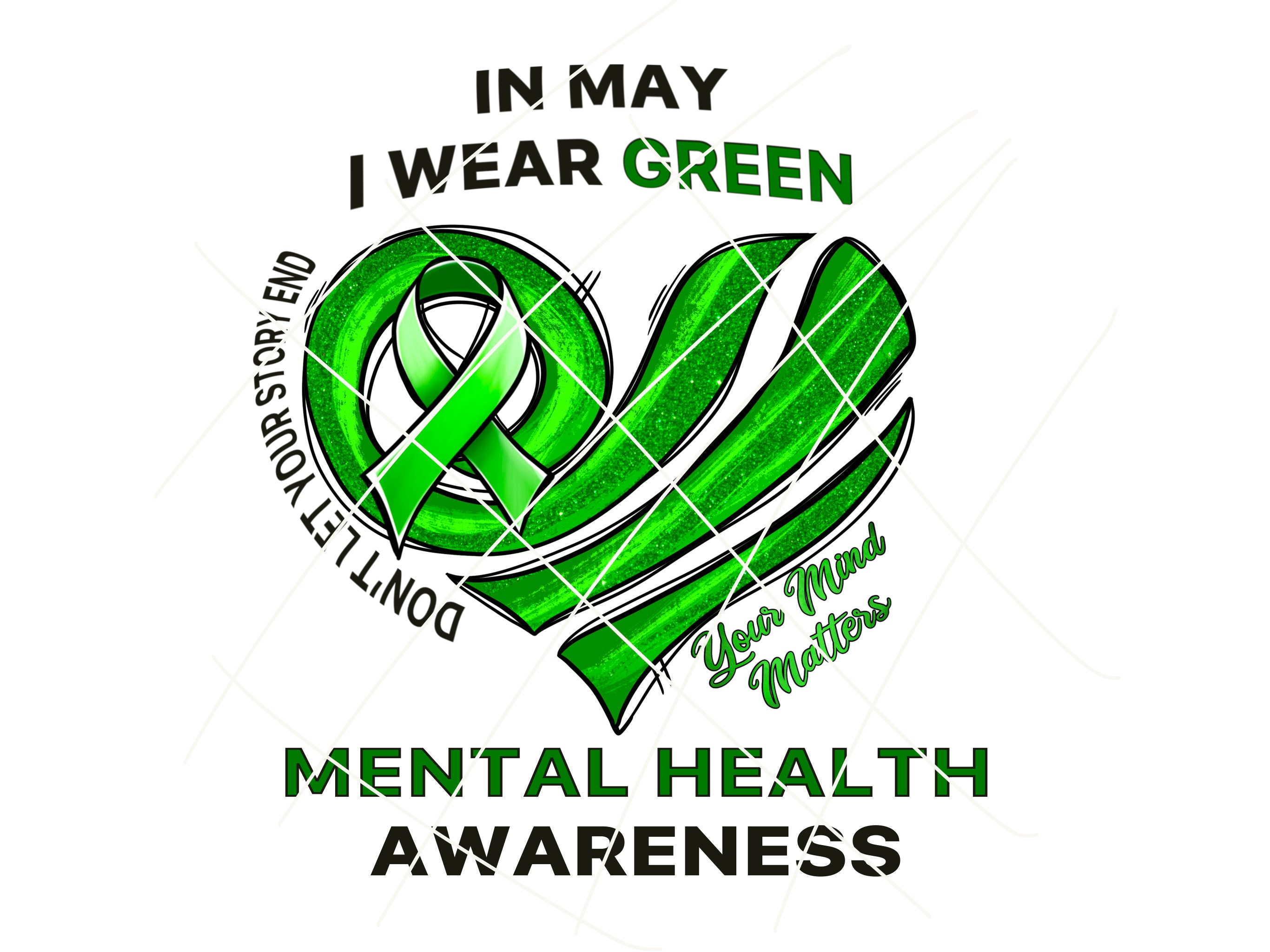 In May I Wear Green Mental Health Awareness - Etsy