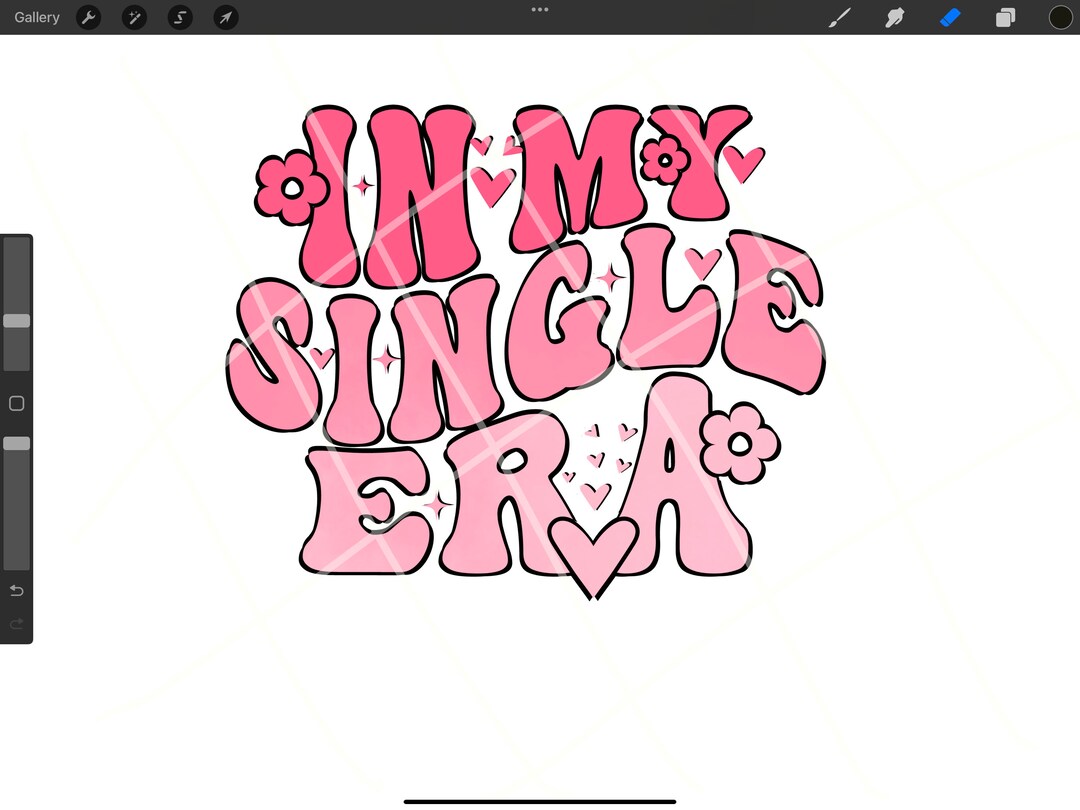 In My Single Era File Png Download Retro Pink - Etsy
