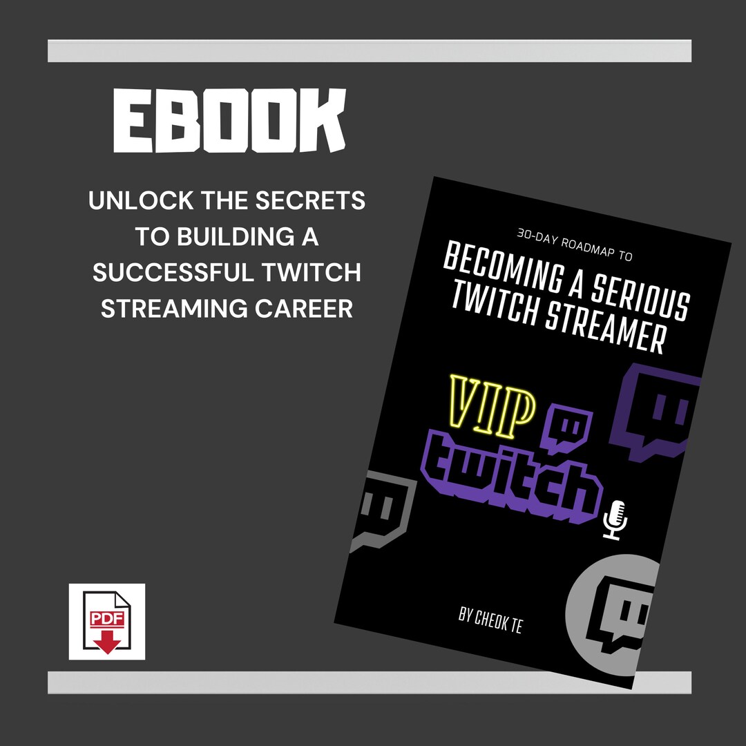 How to Become Twitch Streamer in 30 Day Guide Ebook for - Etsy