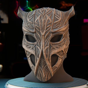 Wooden Druid Mask_ STL FILE for 3D Printштп - Etsy