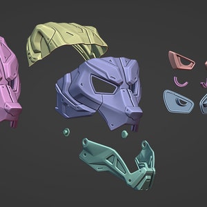 Evo Bear- Cosplay Sci-fi Mask / STL FILE for Printing - Etsy