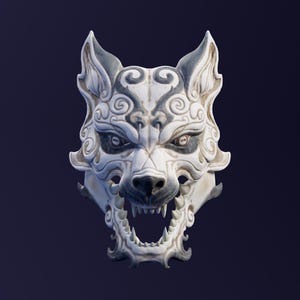 Wukong Grey Wolf Inspired Mask, Black Myth Wukong/ STL FILE for 3D ...